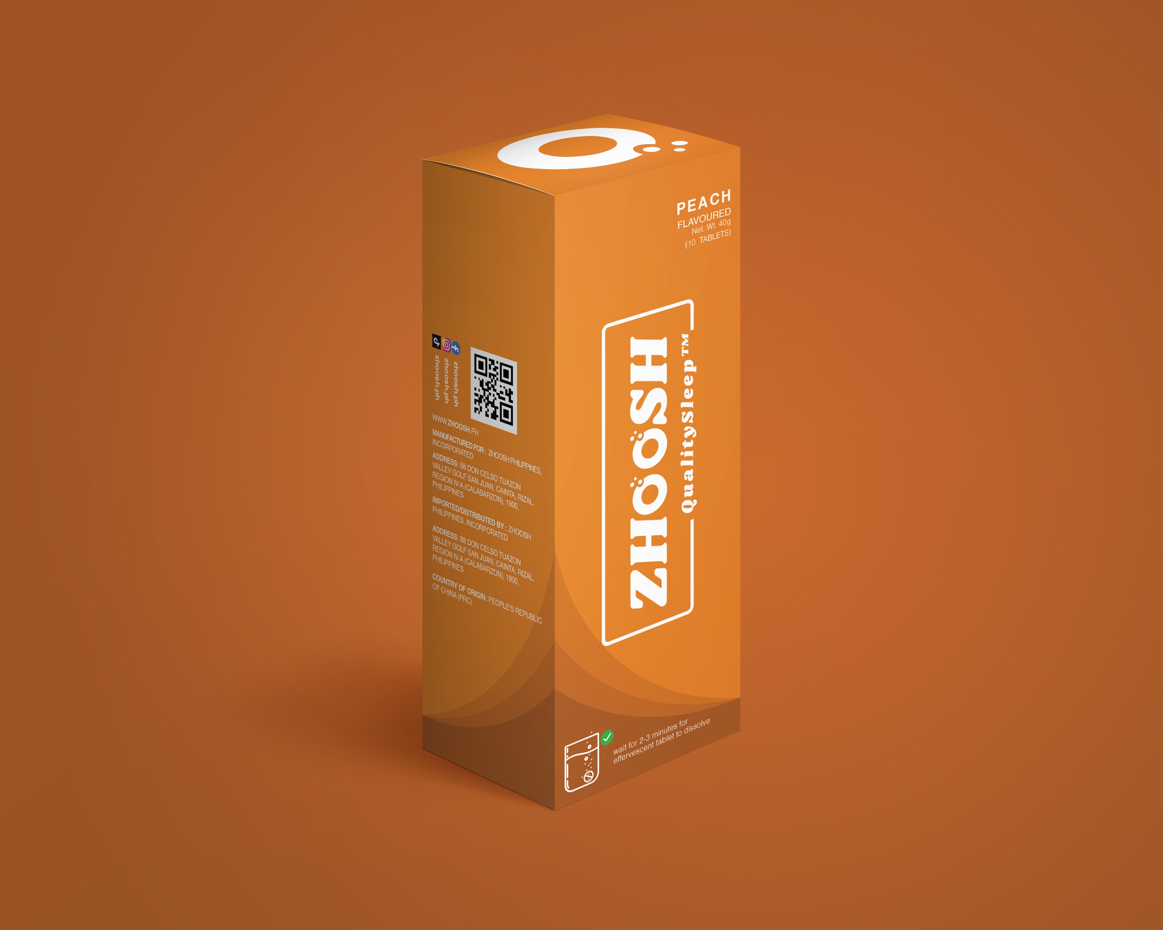 Zhoosh QualitySleep® Effervescent Tablets (10 Tablets/Tube)